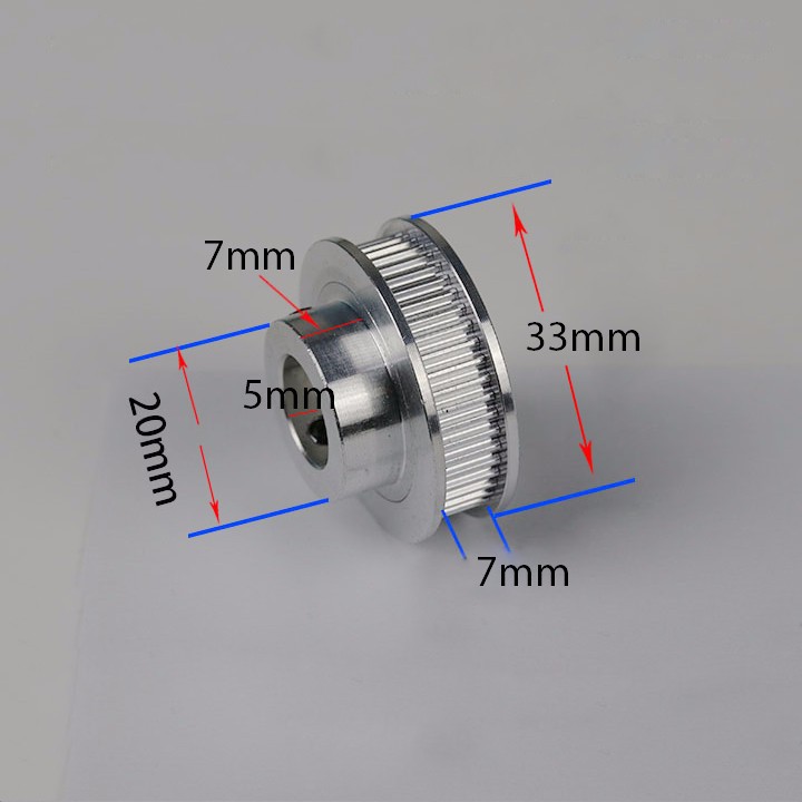 Buly, Puly, Pulley Trục 5mm - 48 Răng, sử dụng với dây đai 2GT-6mm ...