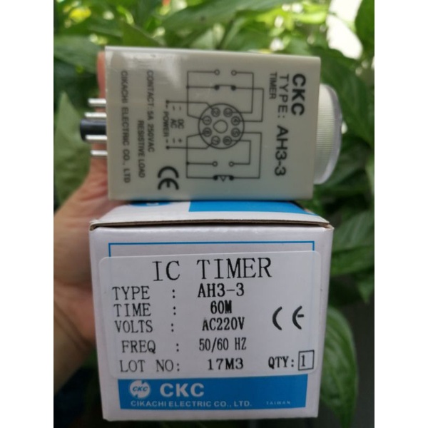 Rờ le thời gian timer CKC AH3-3 10s,30s,60s ,60M,không bao gồm đế relay | Shopee Việt Nam
