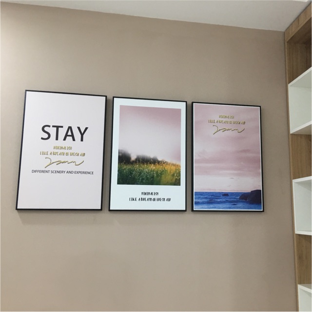 Tranh canvas STAY - 40 x 60 x 3 (Khung viền) | Shopee Việt Nam