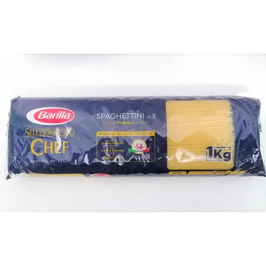 [Túi 1 Kg – SỐ 3 (CHEF)] MÌ Ý SỢI TRÒN [Italia] BARILLA No 3 Selezione ...