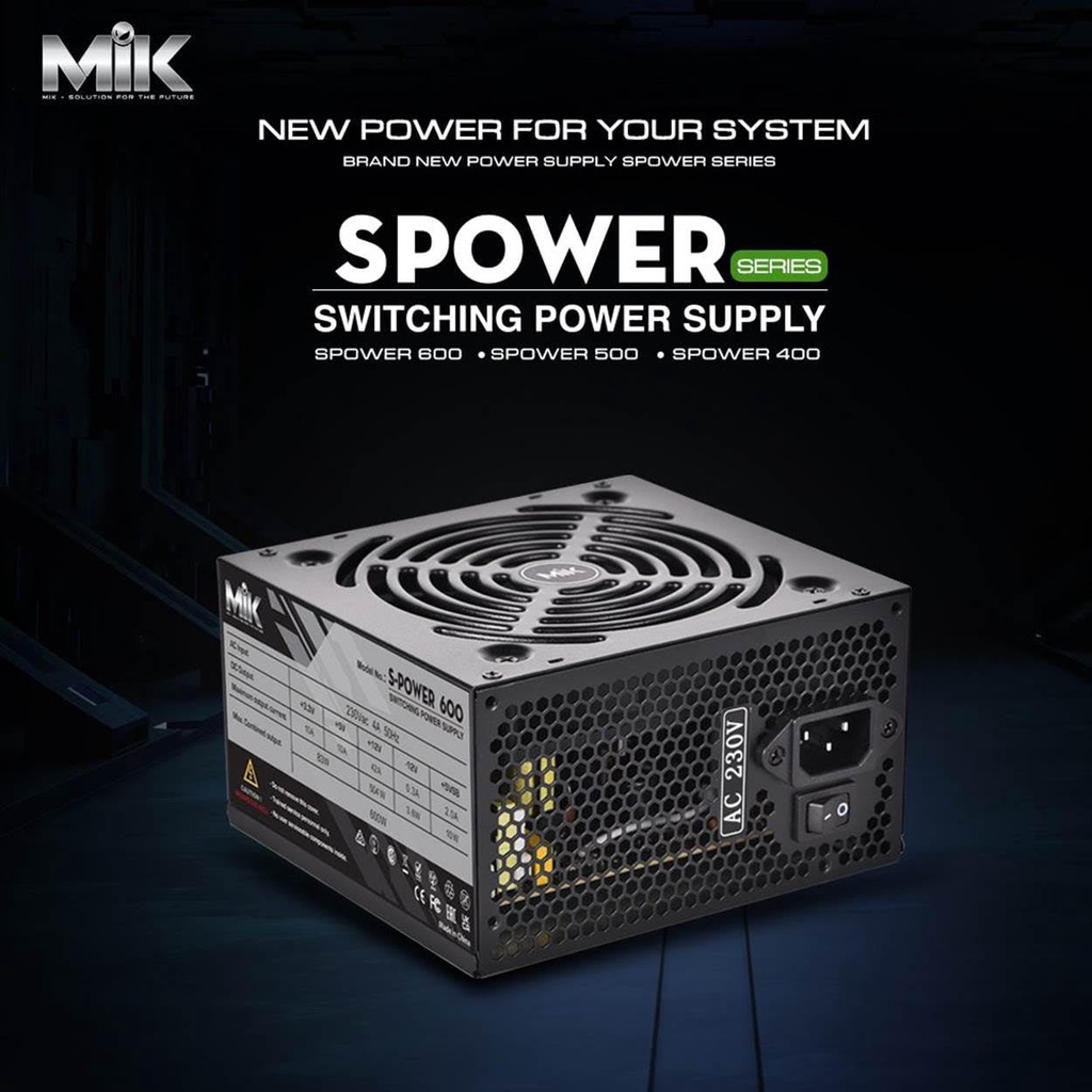 Nguồn máy tính MIK S-POWER 500W (New) | Shopee Việt Nam