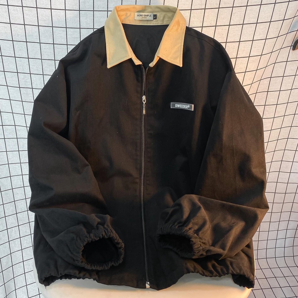 Áo khoác kaki SWEEDER Nam Nữ Unisex form rộng - Jacket Yasu chất kaki ...