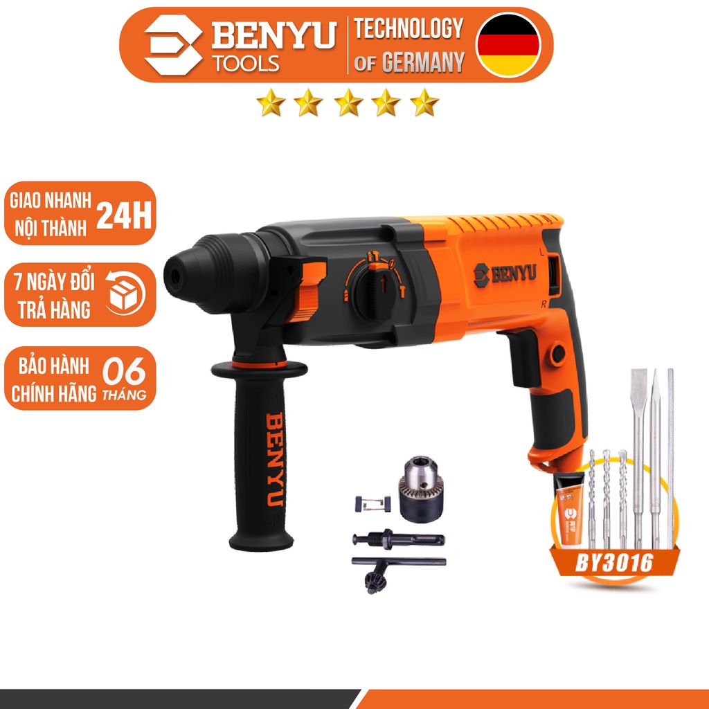 Máy khoan búa cầm tay Benyu BY3016 | Shopee Việt Nam