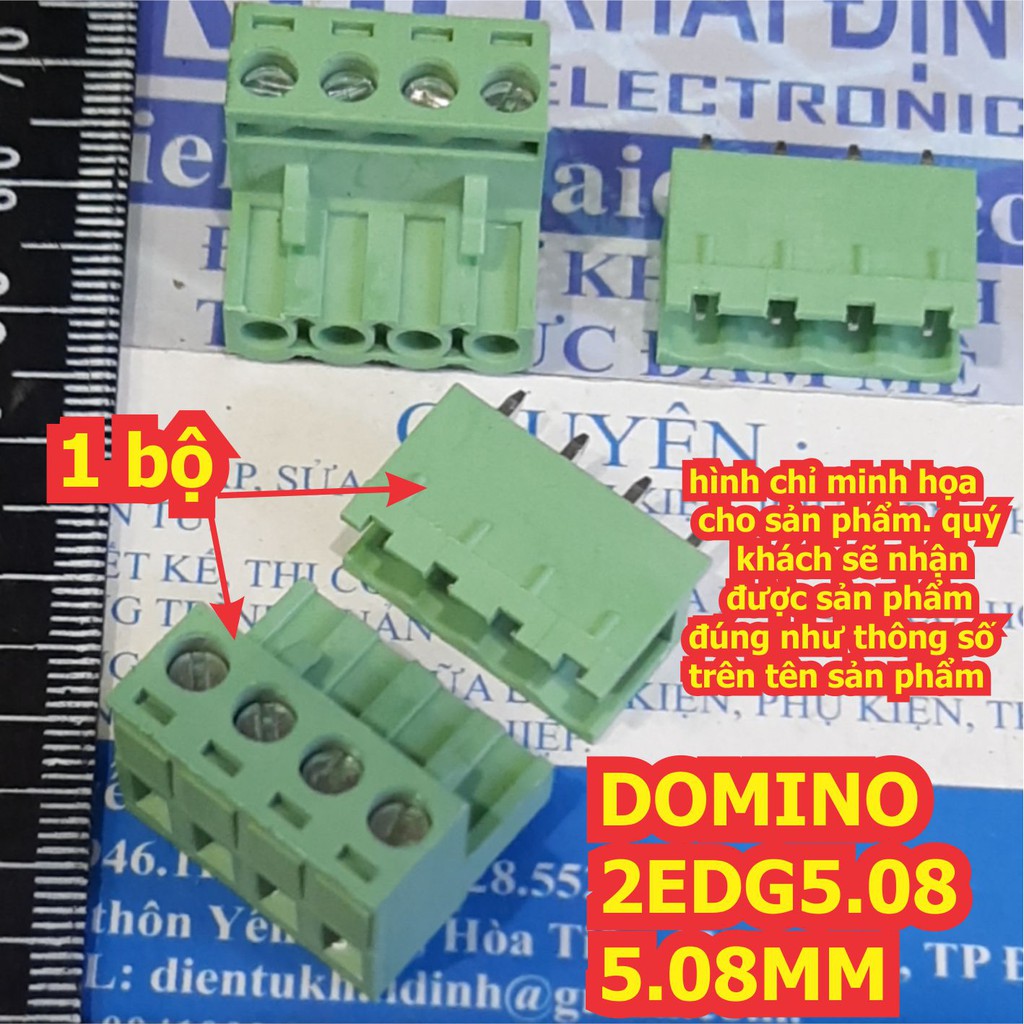 5 bộ DOMINO TERMINAL ĐẦU NỐI 2EDG5.08 5.08MM ĐẦU ĐỰC + CÁI Xanh Thẳng 2P ~ 12P kde0589 | Shopee ...