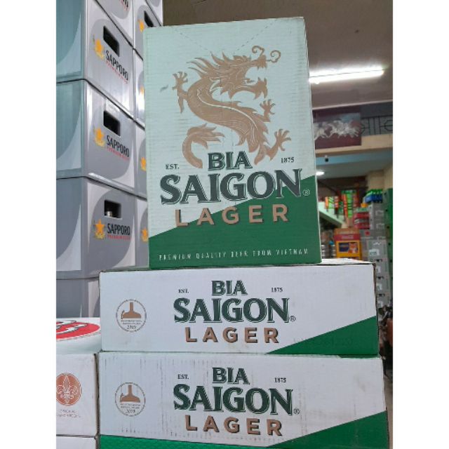 Bia Sài Gòn Lager lon 330 ml ×24 lon | Shopee Việt Nam