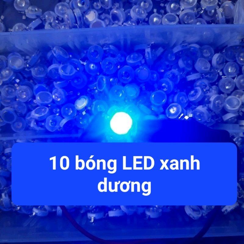 10 bóng led xanh dương siêu sáng Luxeon 1W | Shopee Việt Nam