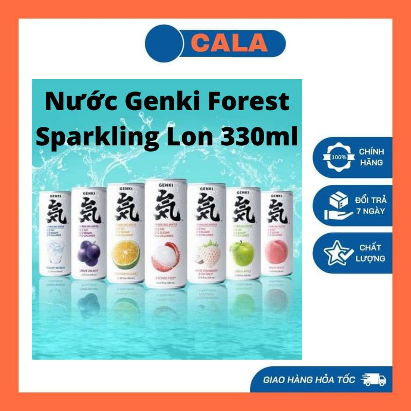 (7 Vị) Nước Soda Genki Forest Sparkling lon 330ml | Shopee Việt Nam