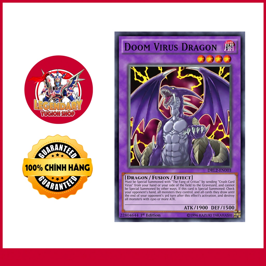 [Thẻ Bài Yugioh Chính Hãng] Doom Virus Dragon | Shopee Việt Nam