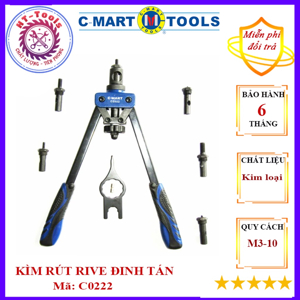 Kìm rút rive đinh tán ren Ecu C-mart C0222 M3-M10 -Siêu tiết kiệm ...