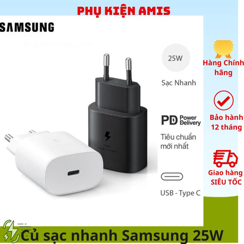 Củ sạc Nhanh Samsung 25w PD S10 5G, sạc chuẩn PD kết nối Type c to Type C - Bảo Hành 12 Tháng ...