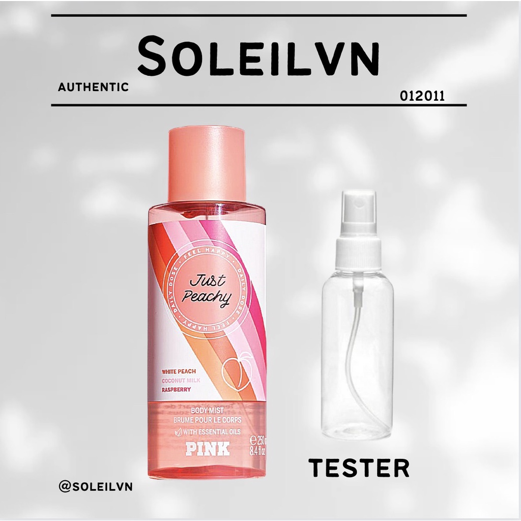 [SOLEILVN] - Xịt Thơm Body Mist PINK - Just Peachy (30ml-50ml-100ml ...