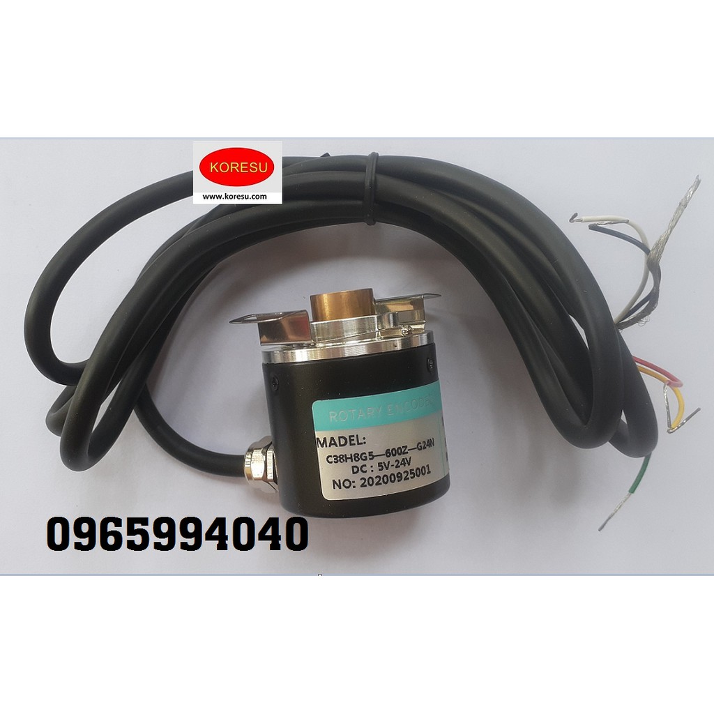 Động cơ encoder trục rỗng 8mm 1000 xung - 1024 xung pha ABZ. | Shopee ...