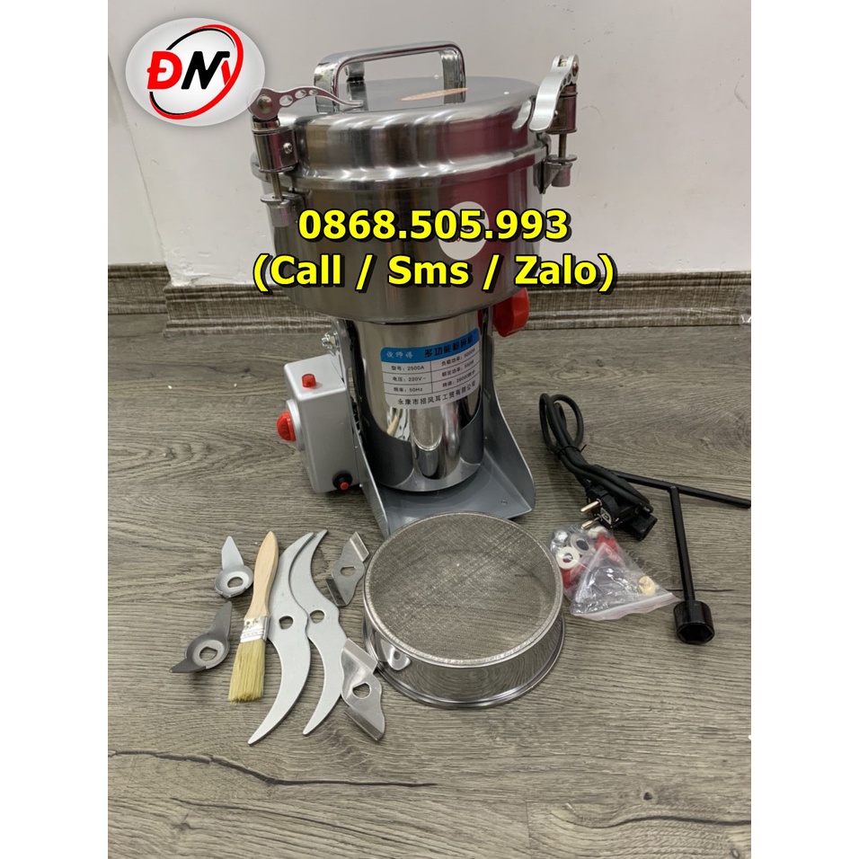 Máy xay nghiền ĐA NĂNG (bột khô, bột thuốc bắc, thuốc nam, bột ngũ cốc, tam thất siêu mịn 800g ...