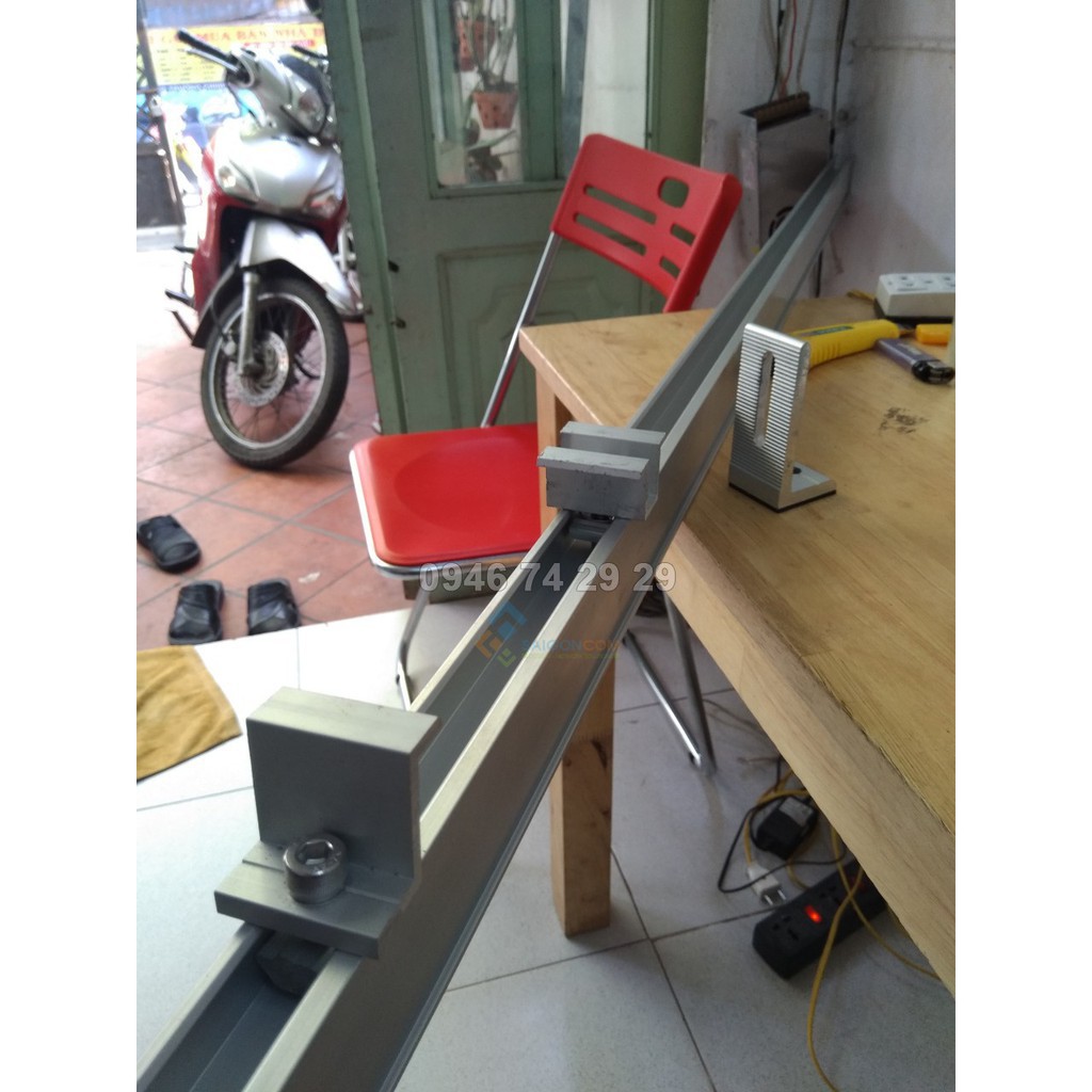 Thanh rail nhôm dài 4m2 - lắp đặt pin mặt trời | Shopee Việt Nam