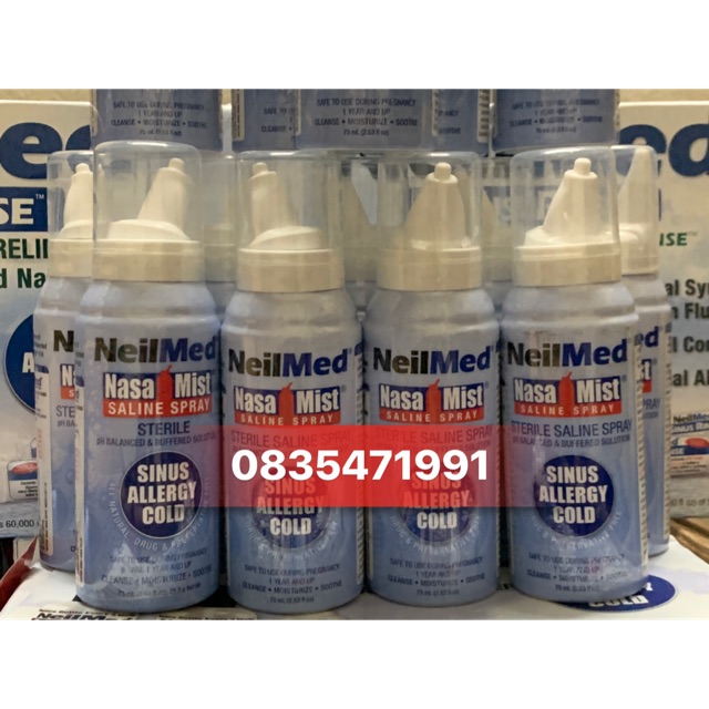 Bình xịt mũi neilmed nasa mist 75ml | Shopee Việt Nam
