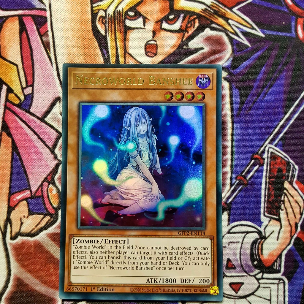 Thẻ Bài Yugioh Chính Hãng Necroworld Banshee Gfp2 Ultra Rare 6123
