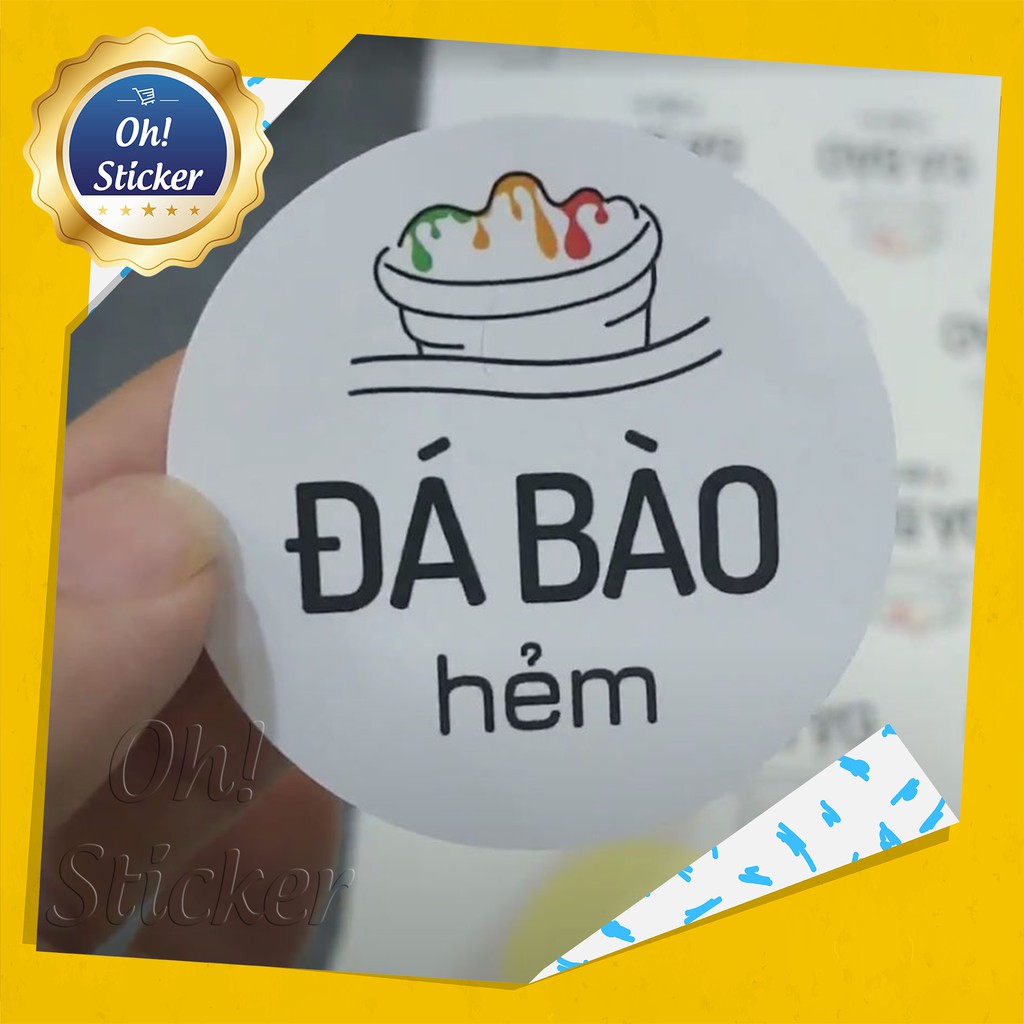 In Logo Sticker Dán Sản Phẩm Theo Yêu Cầu - Chất Lượng + GIÁ HUỶ DIỆT ...