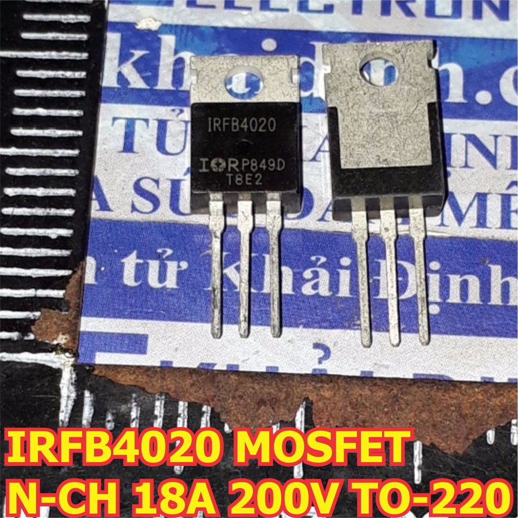 2 con IRFB4020 4020 MOSFET kênh N N-CH 18A 200V TO-220 kde6231 | Shopee ...