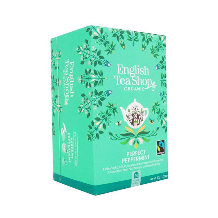 Trà Organic Perfect Peppermint Hiệu English Tea Shop Loại 20 Gói HSD ...