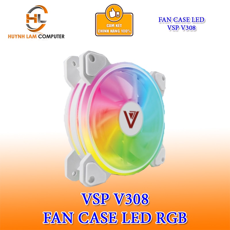 Fan Case 12cm VSP V308B LED RGB Auto (không đồng bộ Hub) - Quạt tản nhiệt | Shopee Việt Nam