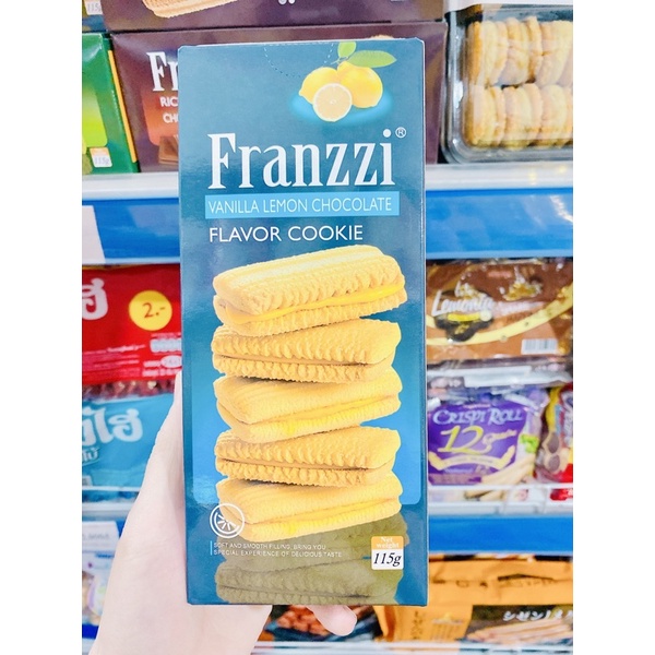 BÁNH QUY KẸP KEM FRANZZI MATCHA/CHANH/CHOCOLATE 115G | Shopee Việt Nam