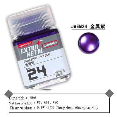 Sơn kim loại mô hình Extra Metal EM21-EM32 Metallic lacquer Chroma ...