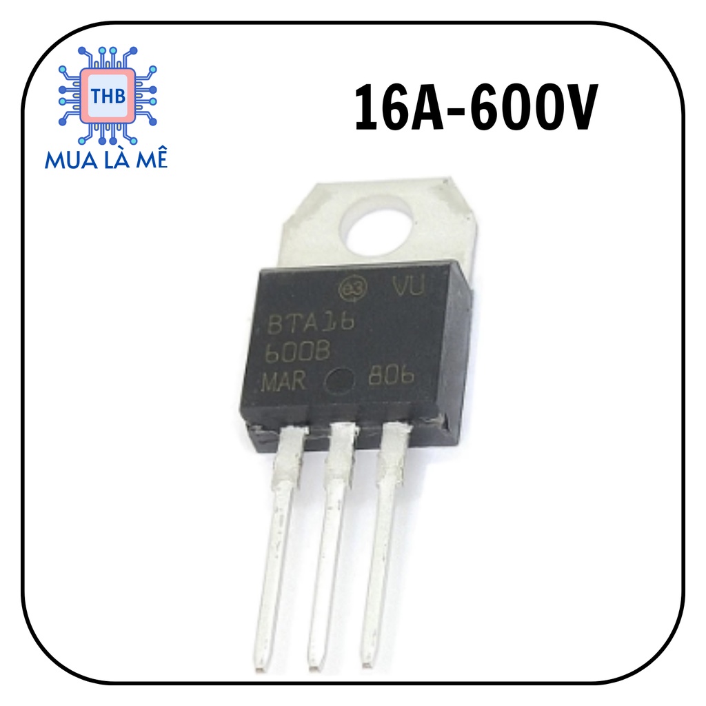 Triac BTA16 600B 16A 600V | Shopee Việt Nam