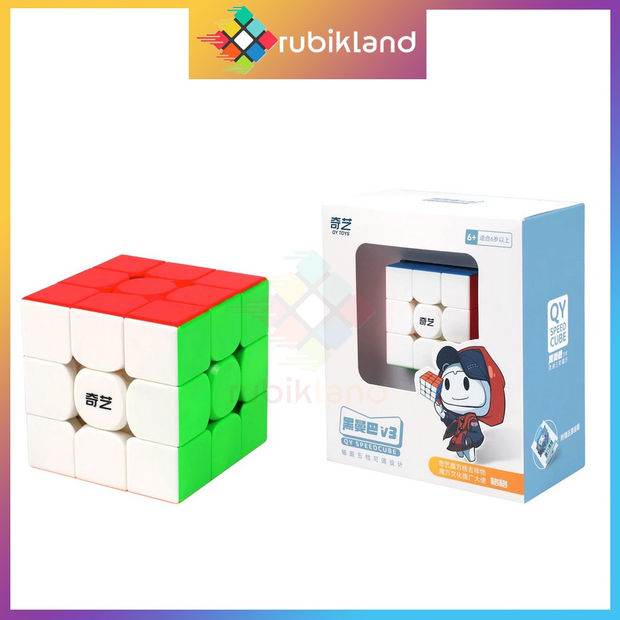 Rubik QiYi Black Mamba V3 3x3 Rubic 3 Tầng 3x3x3 Magic Đồ Chơi Trí Tuệ ...