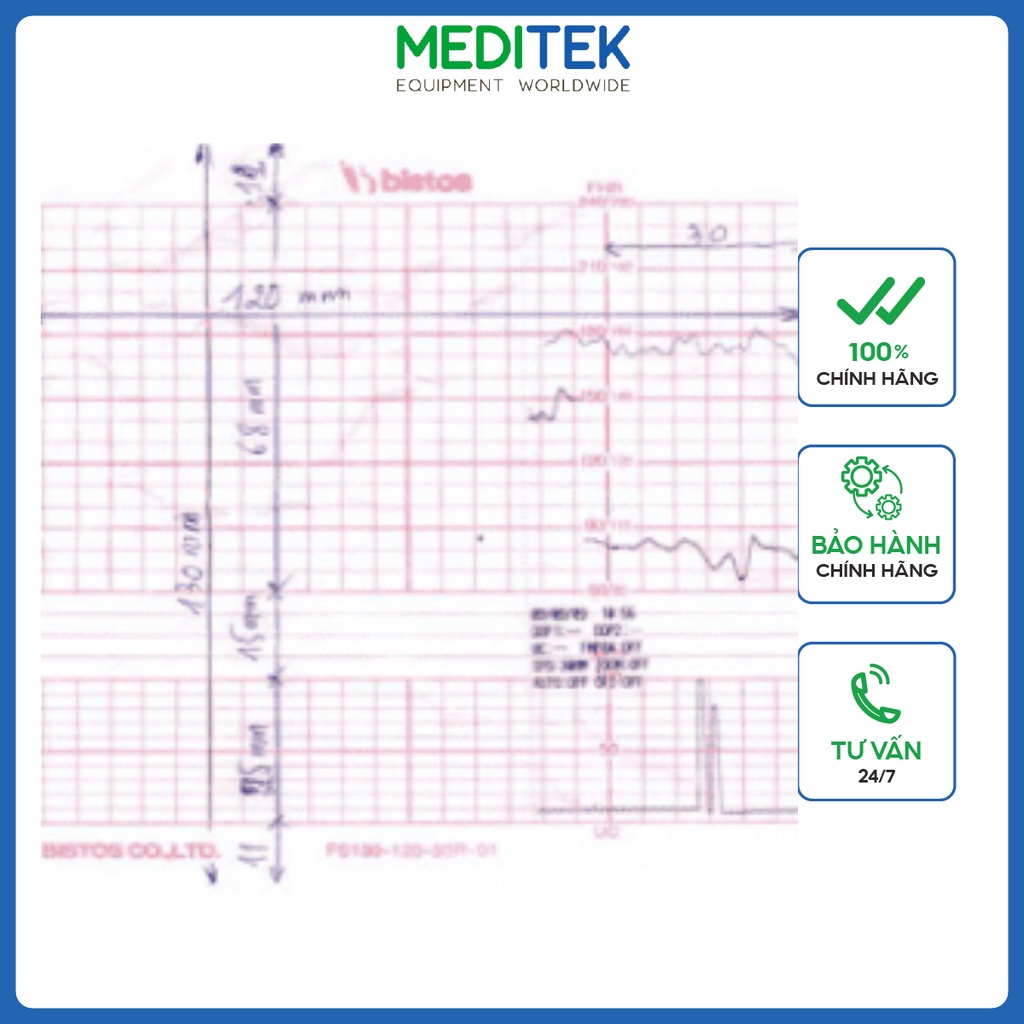 Giấy monitor sản khoa Bistos , Giấy theo dõi sản khoa Bistos FS 151-90 ...