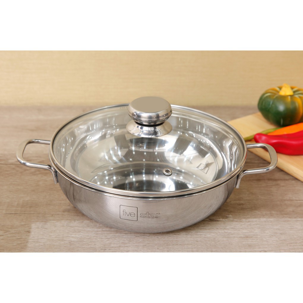 Bộ nồi inox kèm nắp, kích thước 26-28cm Xplus | Shopee Việt Nam