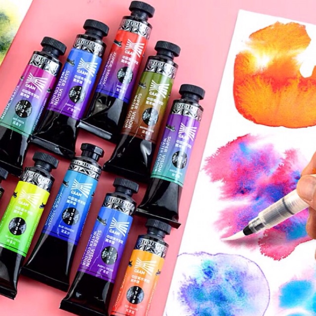 [MiChi Art] Màu nước tách lớp khoáng thạch các mã mới 2022 Super Vision ...