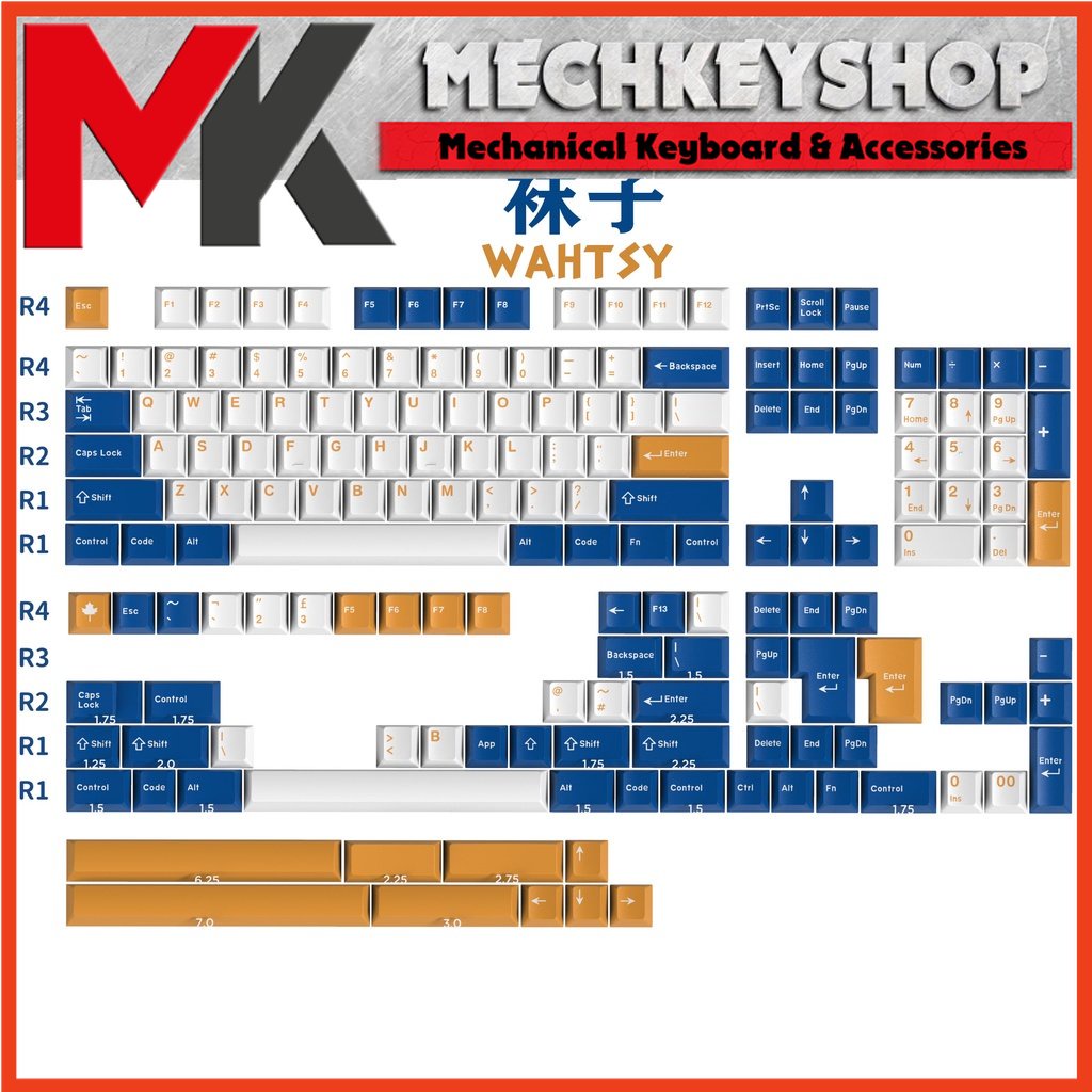 Bộ nút bàn phím keycap CMK Aifei Wahtsy ABS double shot | Shopee Việt Nam