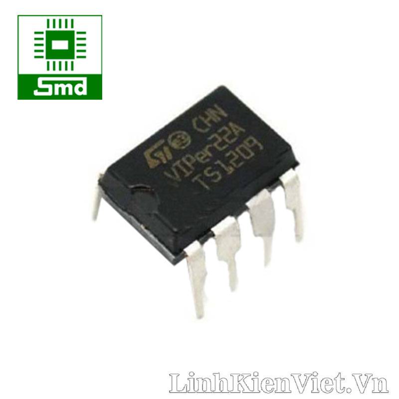 Set 5 IC nguồn Linh Kiện Điện Tử Viper12A Viper22A Viper22 Ap8022 Viper 12A Dip-8 Ac / Dc ...