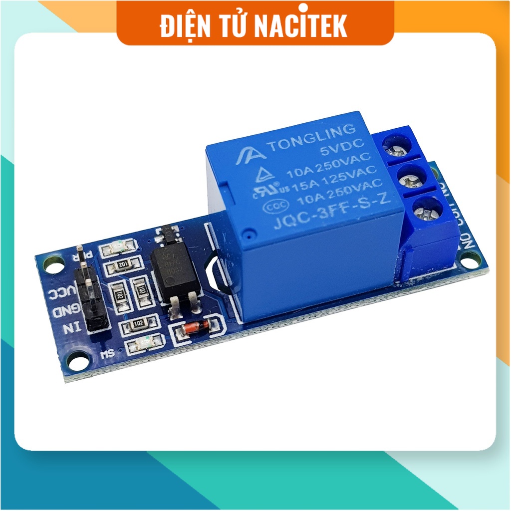 [NSHOP] Module 1 Relay Với Opto Cách Ly Kích Mức Cao (5VDC)/ Kích mức ...