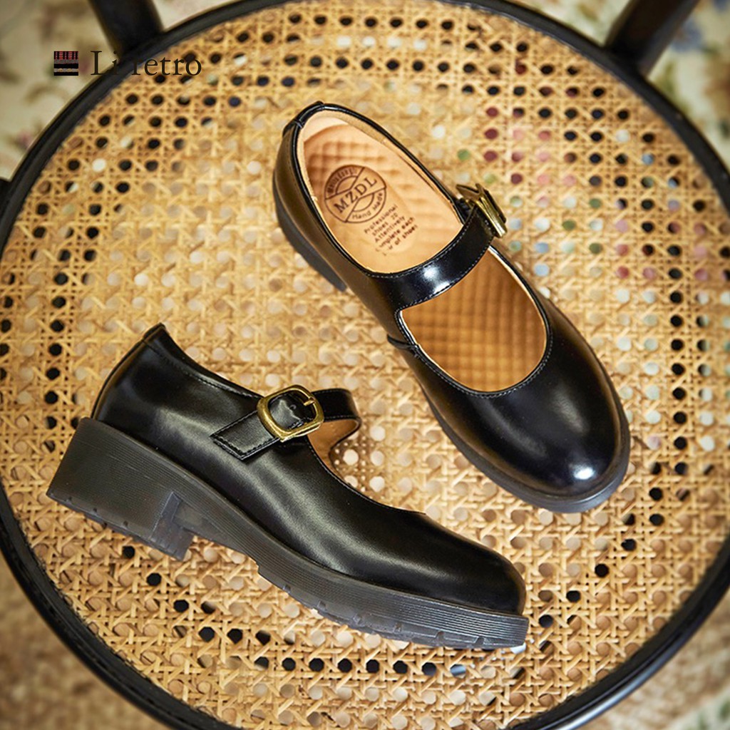 [8221] Giày Basic Mary Jane 4.5 - Giày da nữ vintage Li retro (giày da thật - genuine leather ...