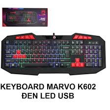 BÀN PHÍM MARVO K-602 ĐEN LED (USB) | Shopee Việt Nam