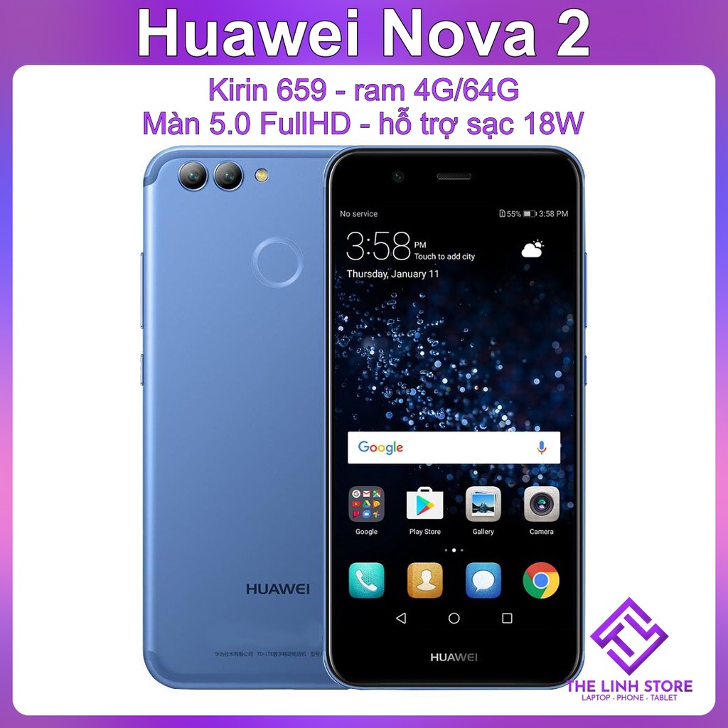 Điện thoại Huawei Nova 2 màn 5.0 Full HD - Kirin 659 ram 4G 64G | Shopee Việt Nam