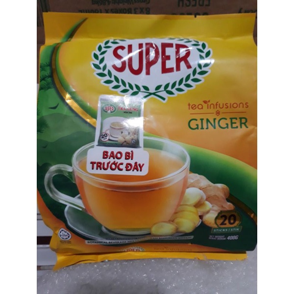 [ Date: 01.2025] Trà gừng Super Ginger túi 20 gói x 20g (400g) | Shopee ...