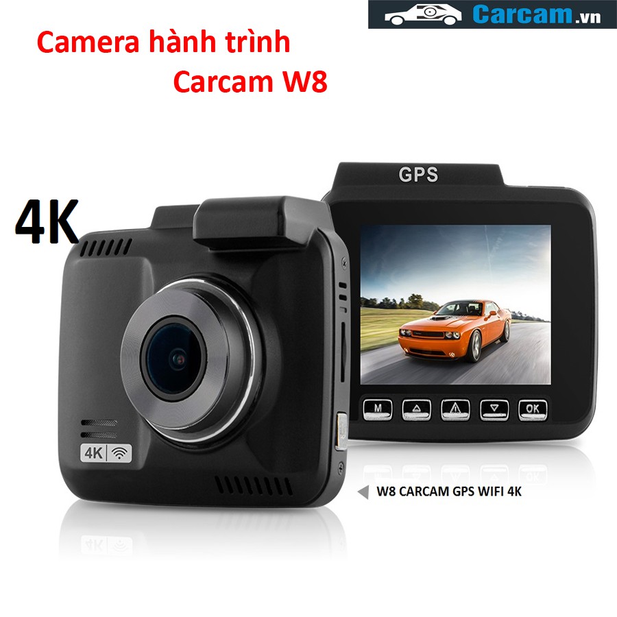 Camera Hành Trình W8 Carcam Wifi GPS 4K | Shopee Việt Nam