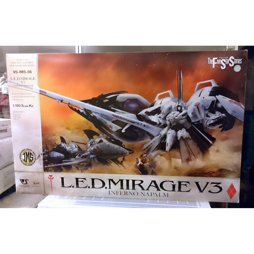 Mô hình lắp ráp VOLKS FSS 1/100 LED Mirage V3 Inferno Napalm ver ...
