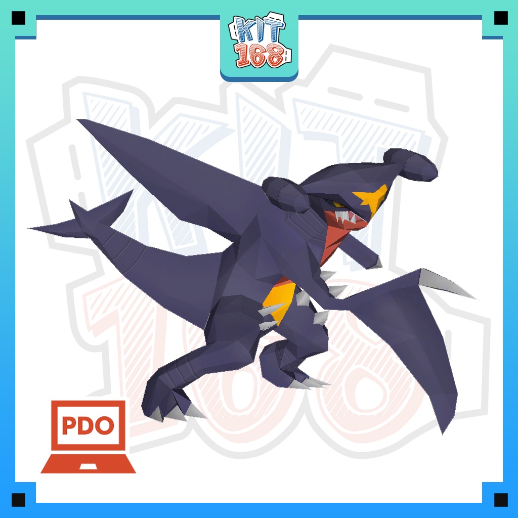 Mô hình giấy Anime Game Pokemon Garchomp ver 2 | Shopee Việt Nam