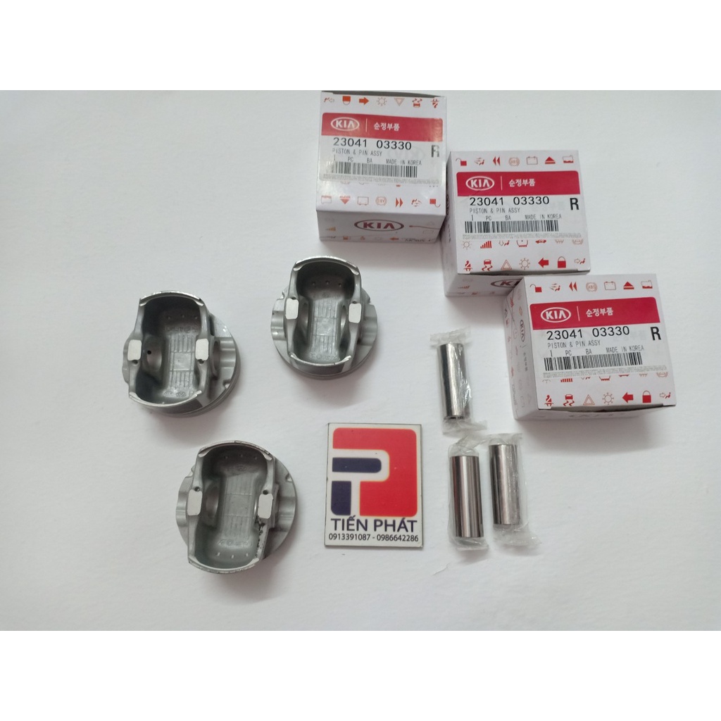 Piston 1.0L Hyundai I10 Grand, Kia Morning | 2304103330 ( Bộ 3 Quả ...