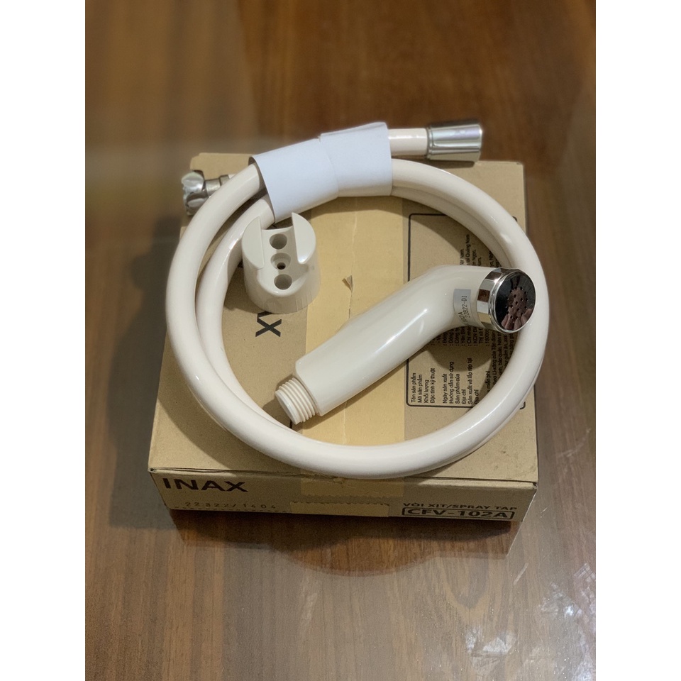 Bộ Vòi Xịt Vệ Sinh INAX CFV-102A Nhựa Chống Xoắn Chính Hãng Bảo Hành 2 ...