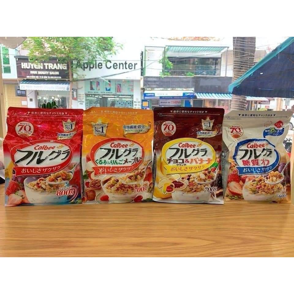 Ngũ cốc Calbee DATE 03/2024 Ngũ cốc hoa quả Calbee Nhật Bản | Shopee Việt Nam