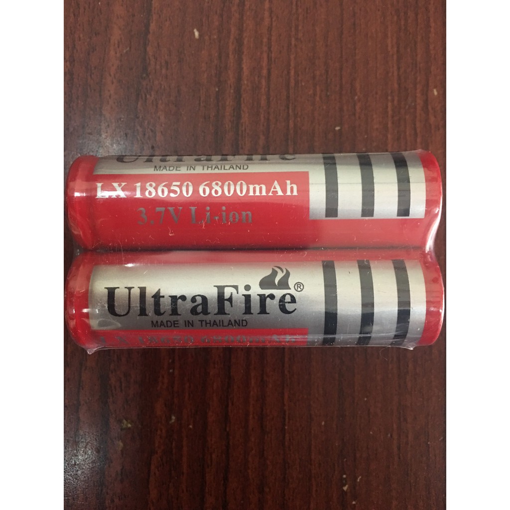 1 Viên Pin 3.7V 4200mAh Ultra Fire, Ultra 6800mah mã 18650 dùng cho đèn ...