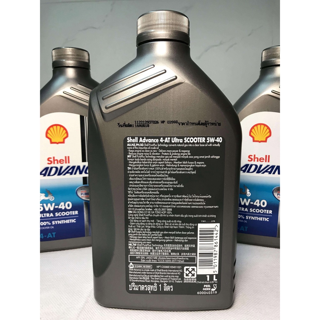 Shell Châu Á - Nhớt Shell Advance Ultra 10W-40 Made in Thailand - Shell ...