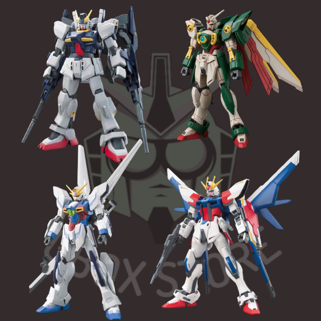 Gundam HG Build Gundam Mk-II X Maoh Wing Fighters Fenice Build Strike ...