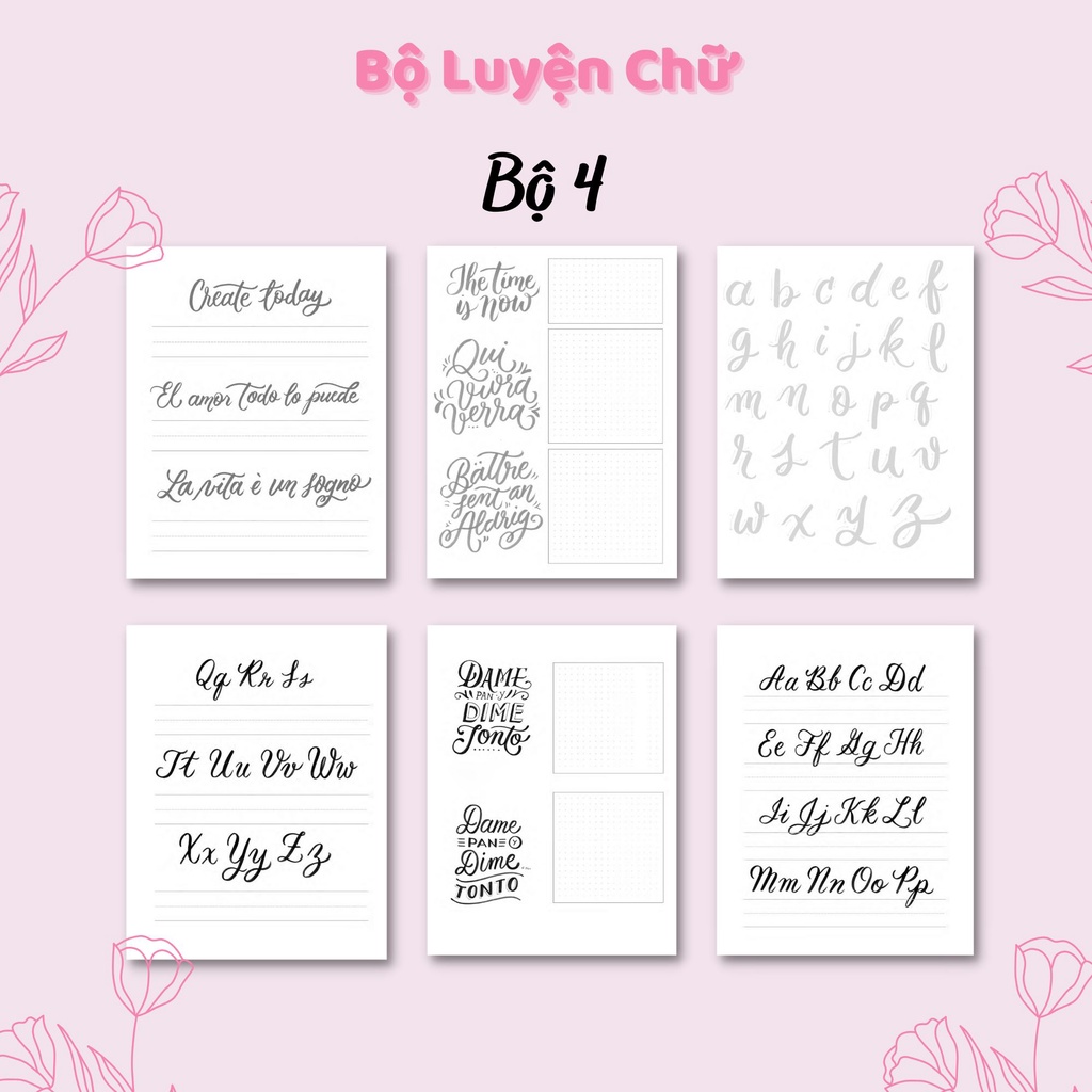 Bộ Luyện Chữ Calligraphy Theo Mẫu Giấy Chất Lượng | Shopee Việt Nam