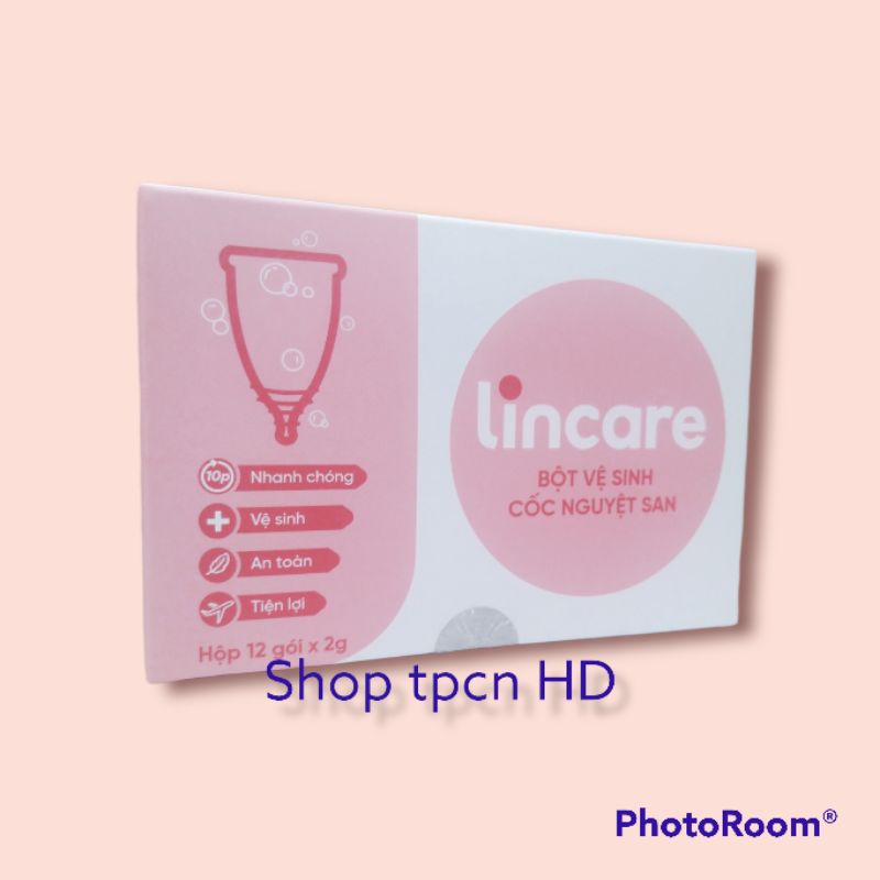 [chính hãng][hộp 12 gói] Bột vệ sinh cốc nguyệt san Lincare ( bột tiệt trùng cốc nguyệt san ...