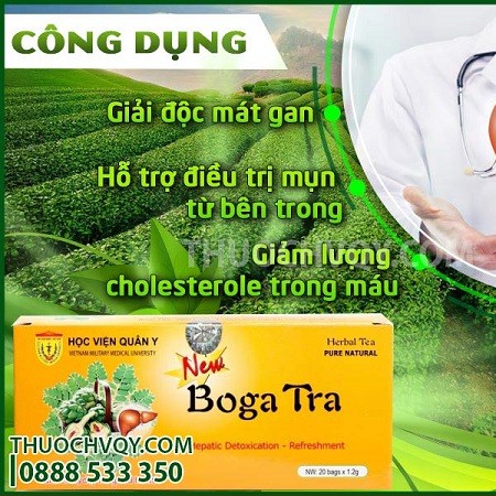 Trà Bổ Gan BOGATRA , Thanh Nhiệt, Giải Độc, Mát Gan Của Học Viện Quân Y ...
